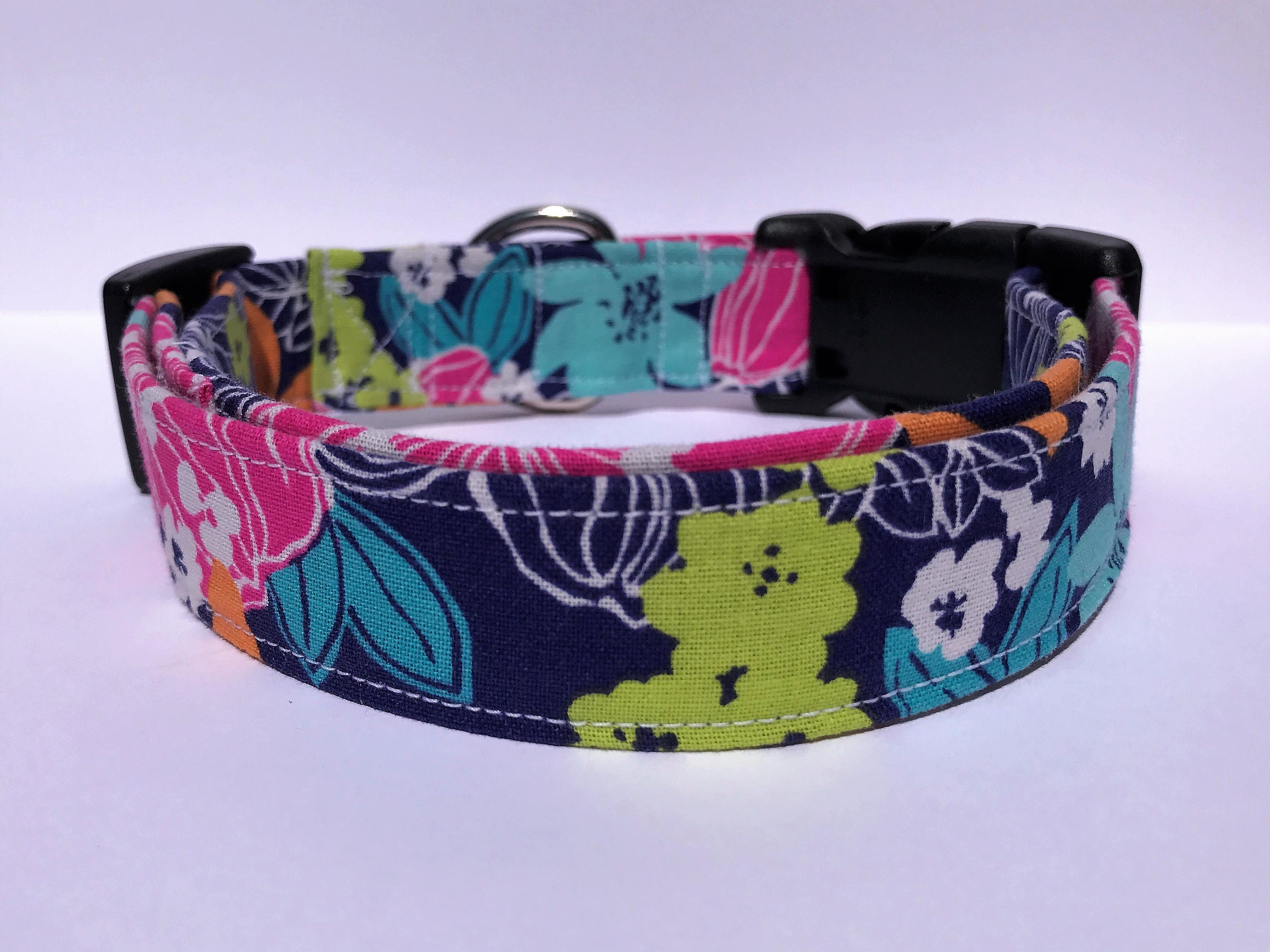 Colorful dog collar Flower Dog CollarFloral Dog Collar | Etsy