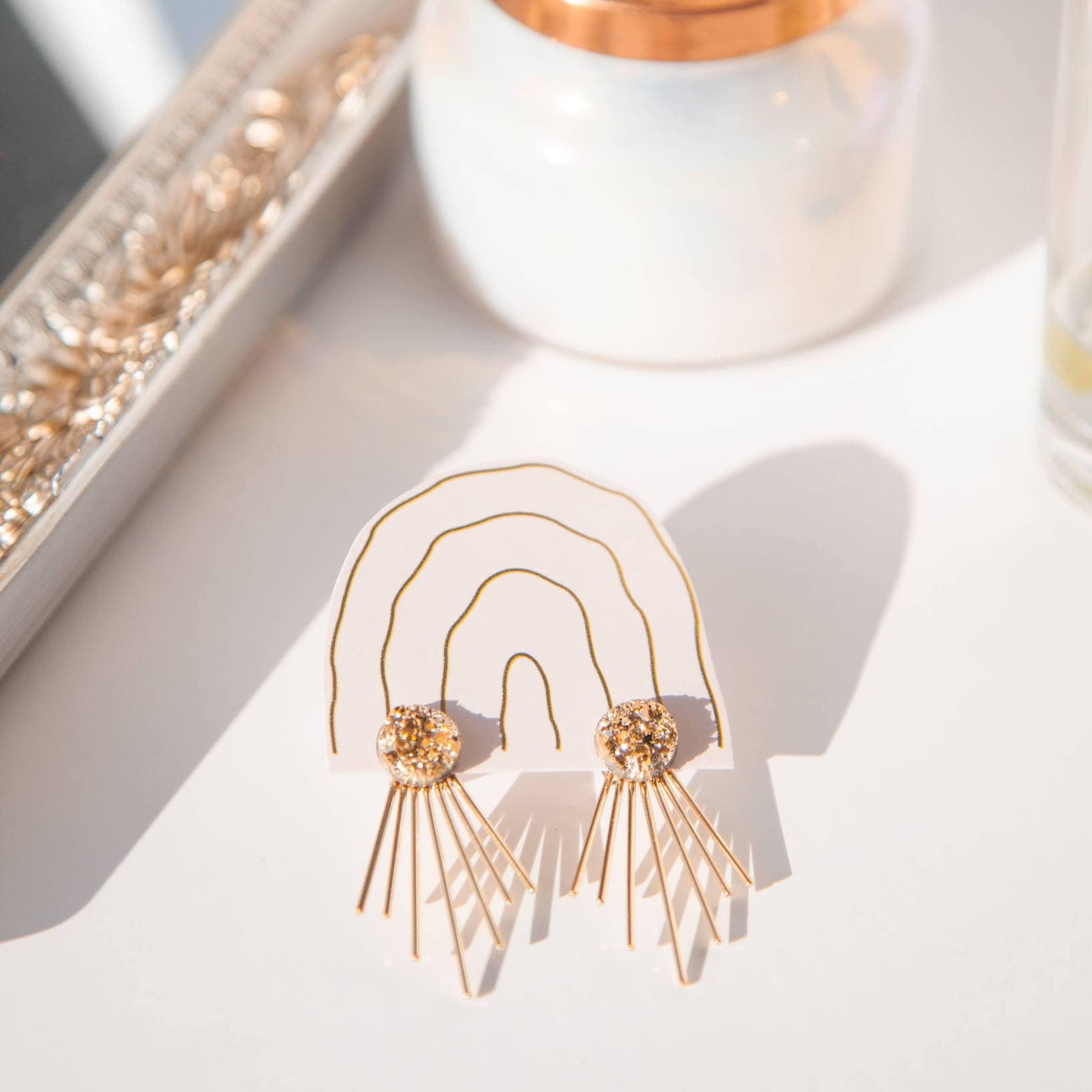 Julia Stardust Ear Jacket Earrings Gold - Etsy