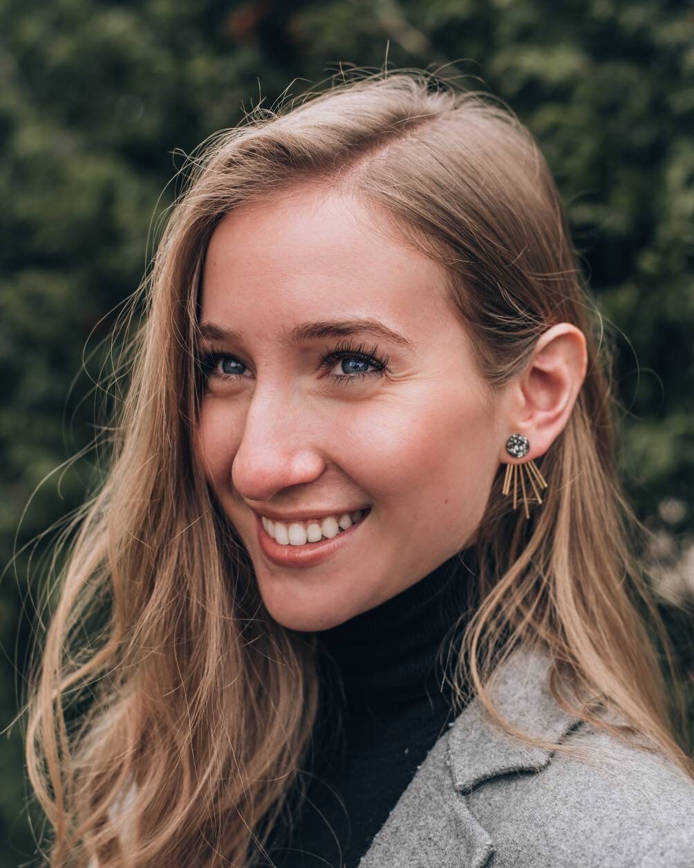 Julia Earrings Charcoal Stardust Ear Jackets - Etsy