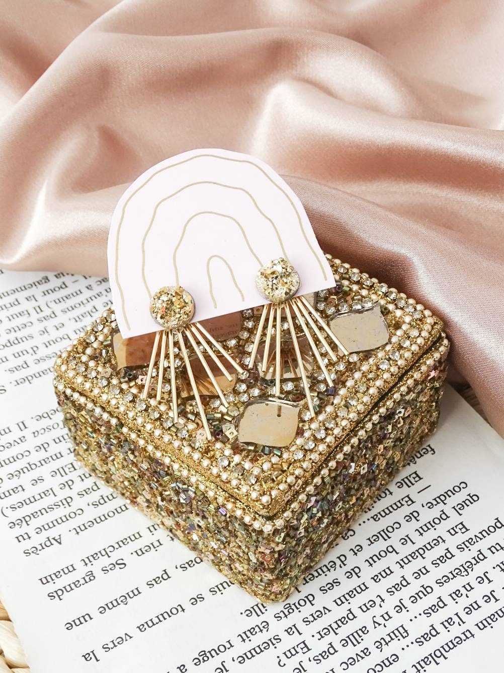 Julia Stardust Ear Jacket Earrings Gold - Etsy