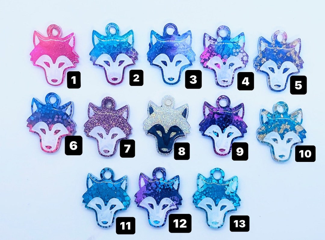 Wolf Resin Dog Tag/half Moon Hounds/wolf Dog Tag/wolves/wolf - Etsy