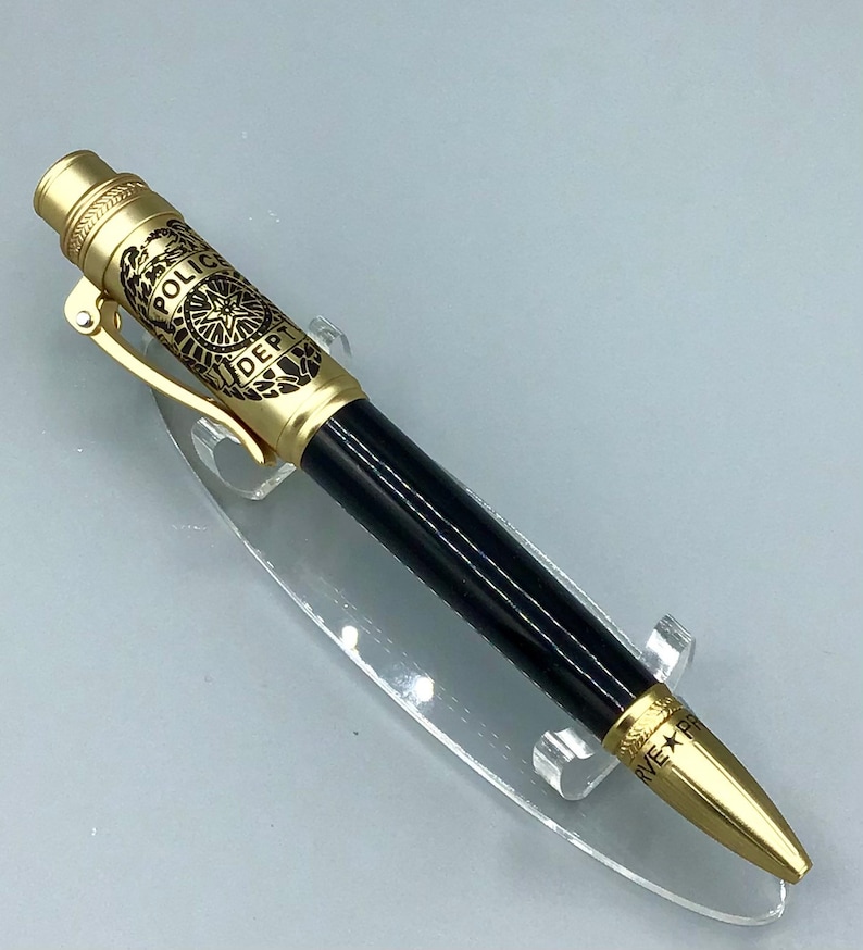 Black Police Click Pen Celebrate Police Pen Black Police Pen - Etsy