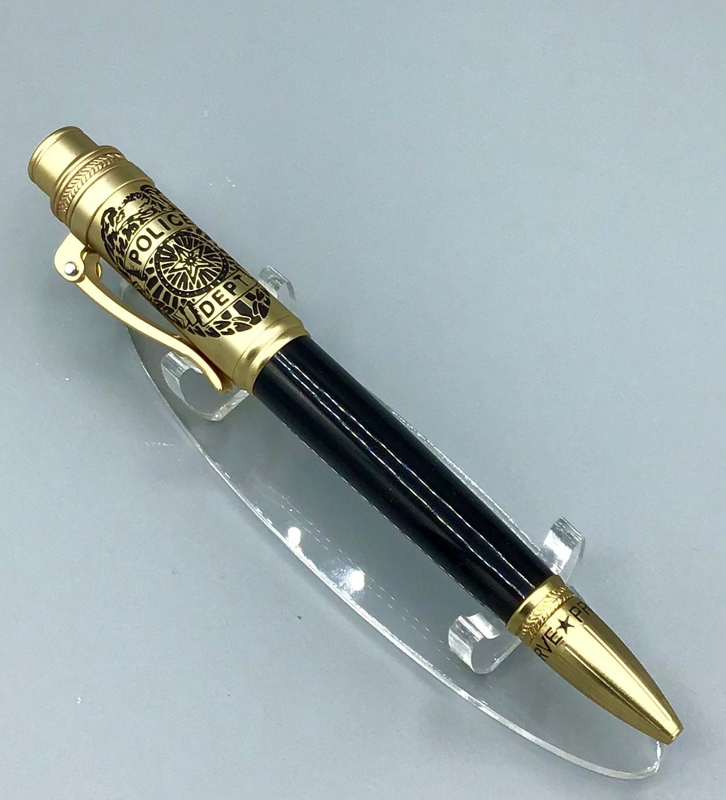 Black Police Click Pen Celebrate Police Pen Black Police Pen - Etsy