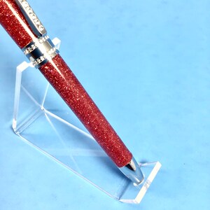 Ruby Red Princess Pen With Diamond Chips and Swarovski Crystals, Made ...
