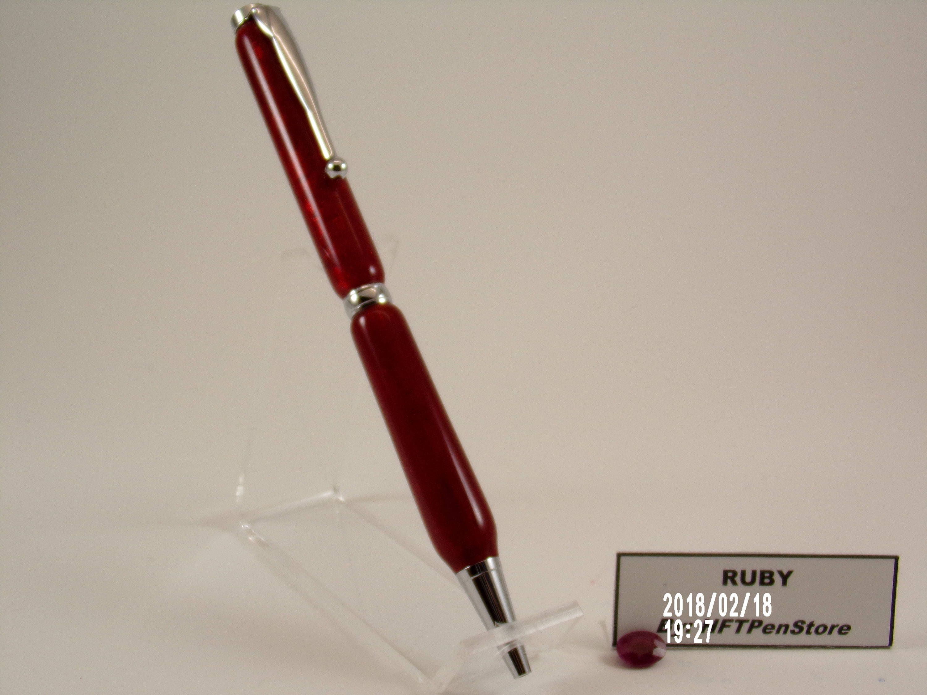 Ruby July Birthstone Pen 15th 40th 60th and 80th - Etsy