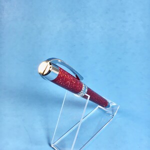 Ruby Red Princess Pen With Diamond Chips and Swarovski Crystals, Made ...