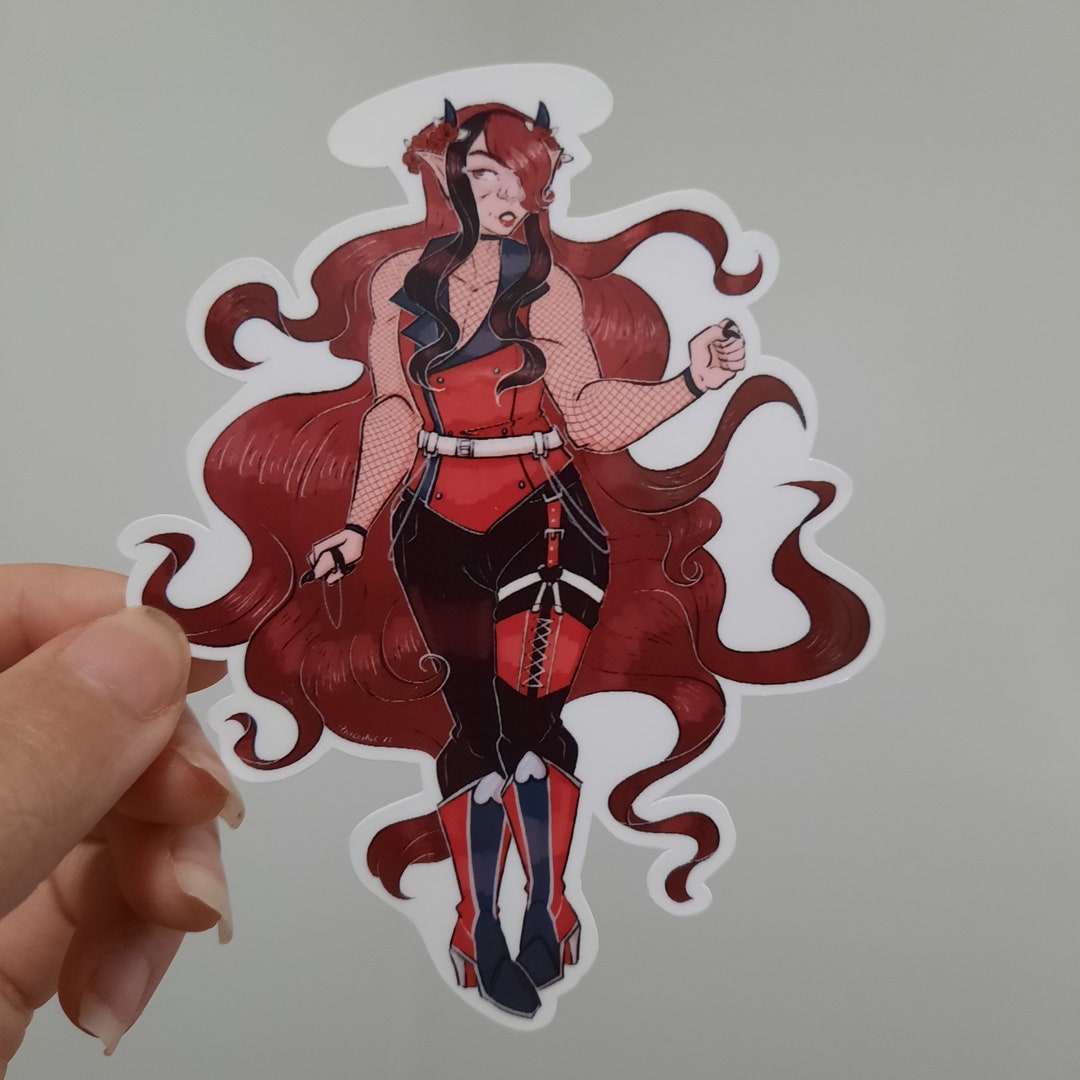 The Red Devil 4 Inch Glossy Vinyl Sticker - Etsy