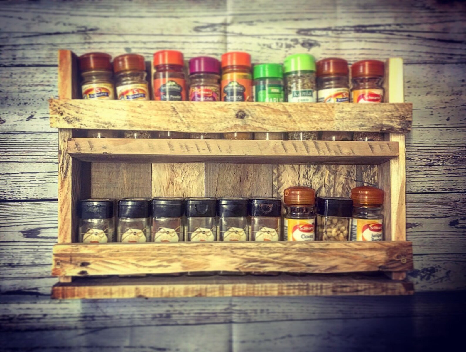 Rustic Handmade Spice Rack Pallet Furniture | Etsy