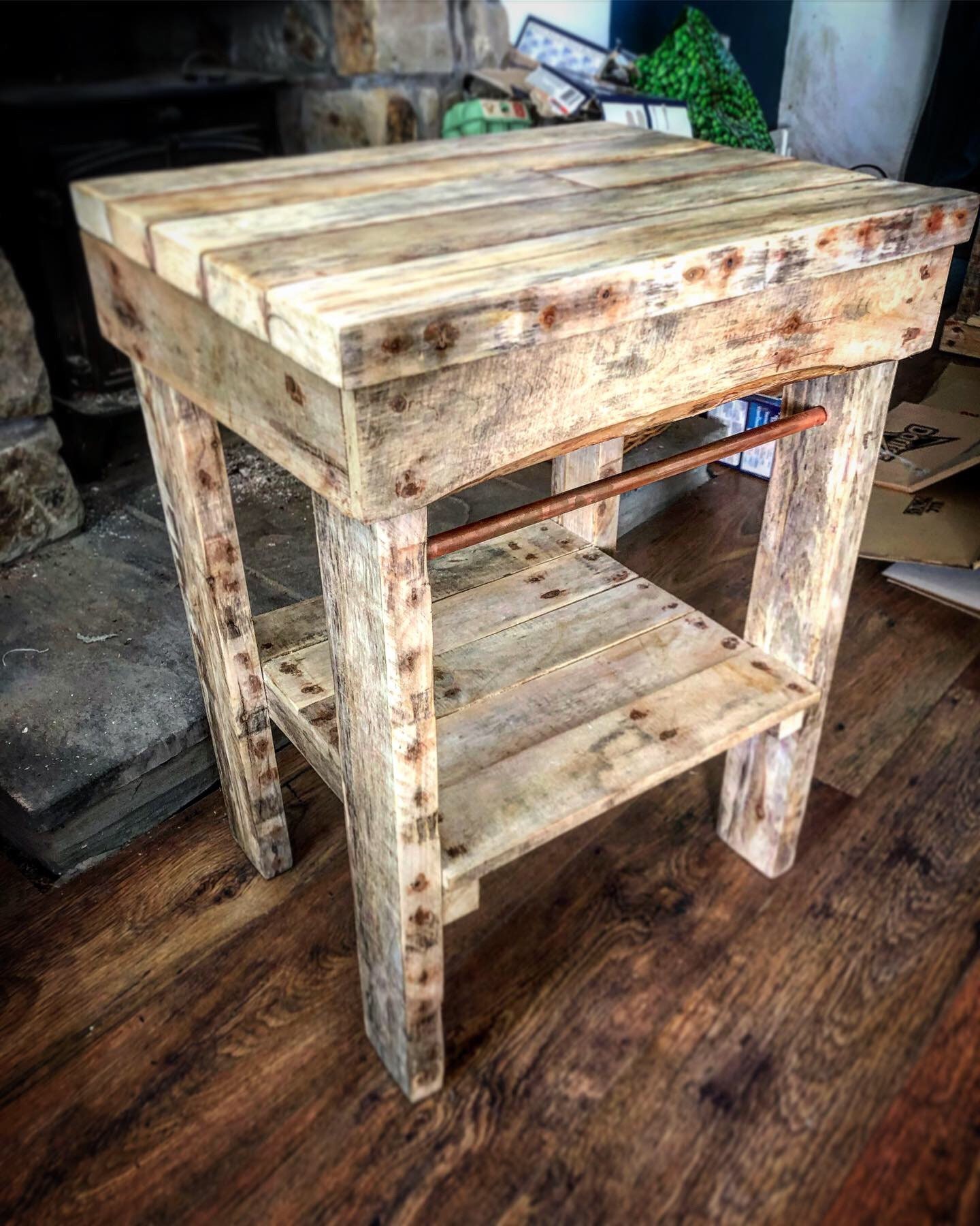 Rustic Handmade Bathroom Sink Stand With Towel Rail - Etsy