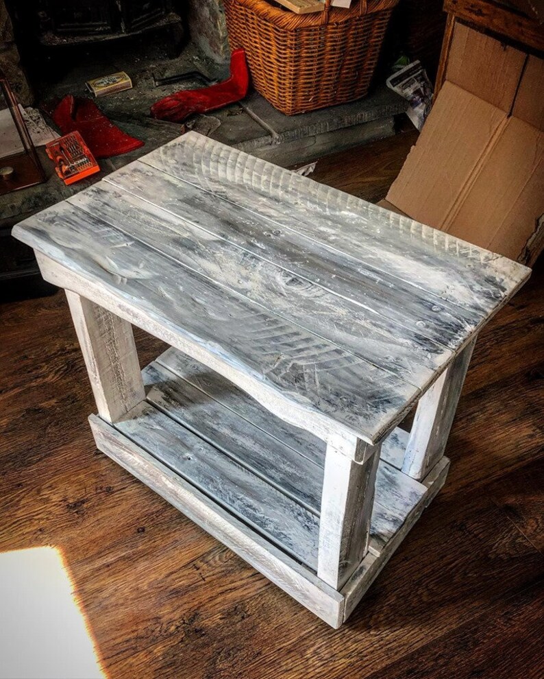 Rustic Handmade Small Side Table - Etsy UK