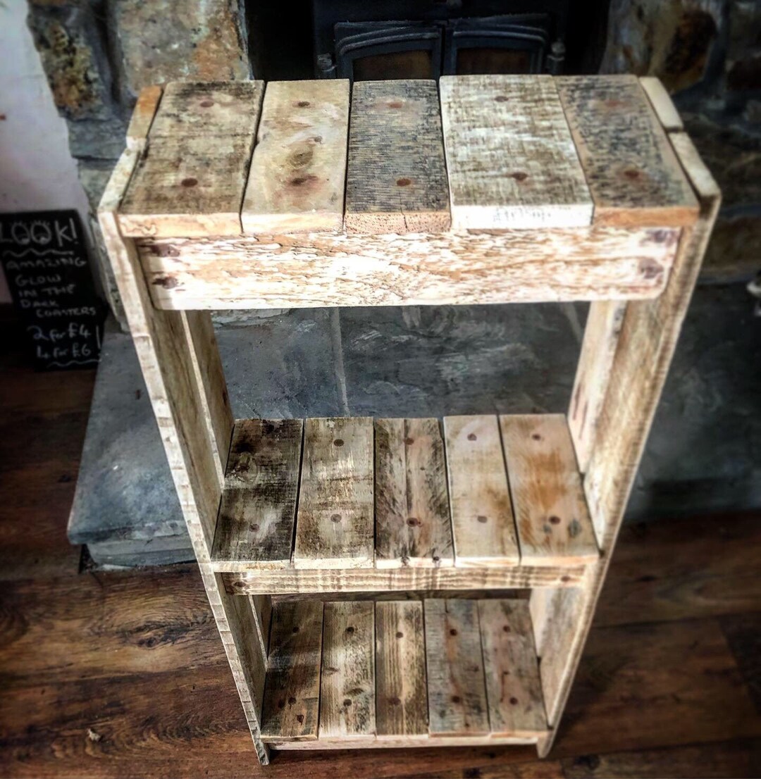 Lovely Rustic Handmade Shelving Unit - Etsy UK