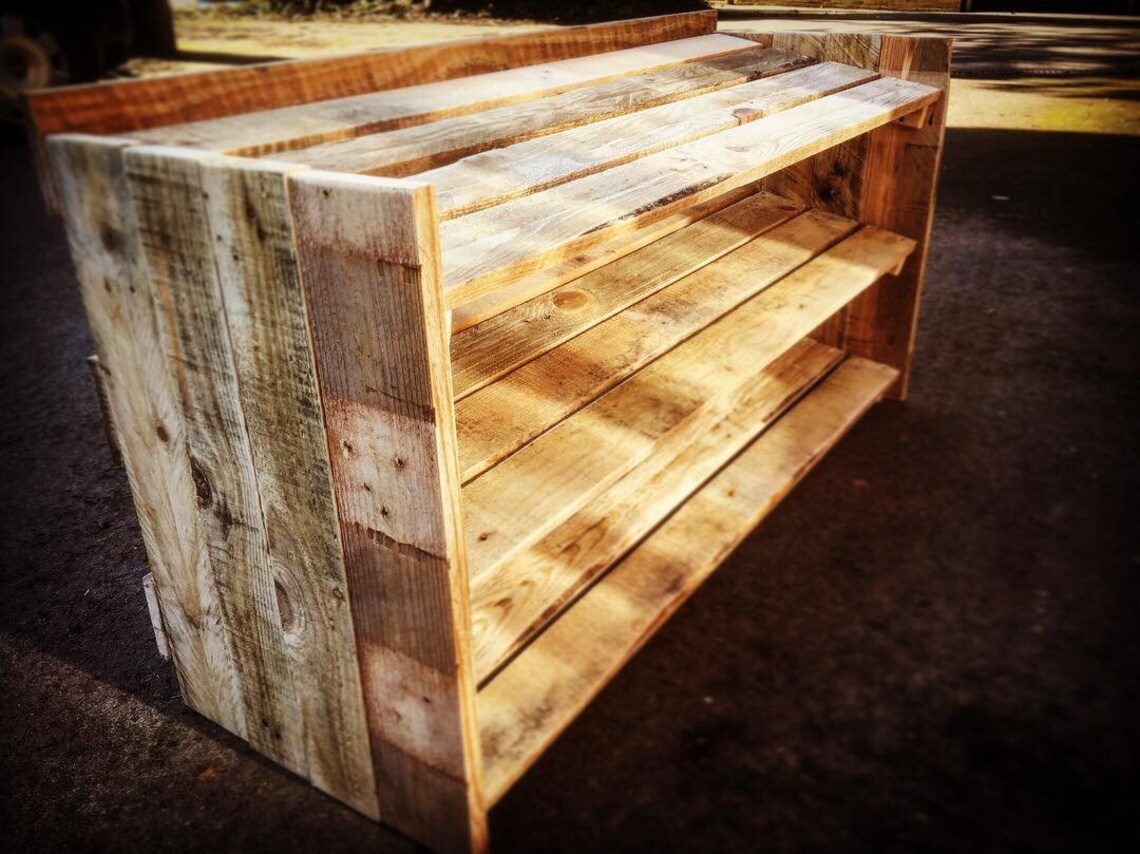 Custom Rustic Handmade Shoe Rack - Etsy