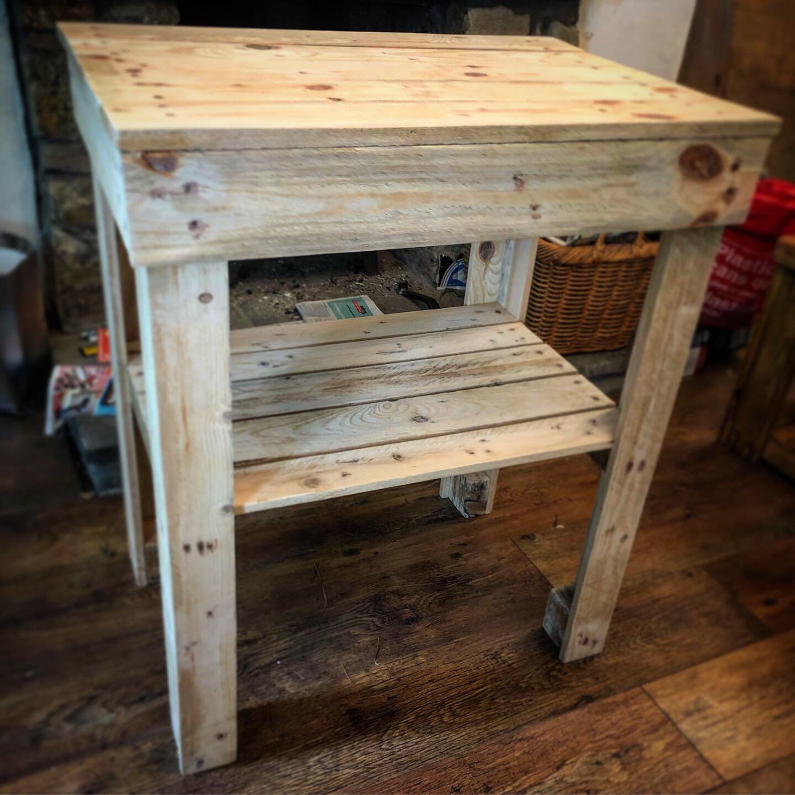 Rustic Handmade Bathroom Sink Stand | Etsy UK