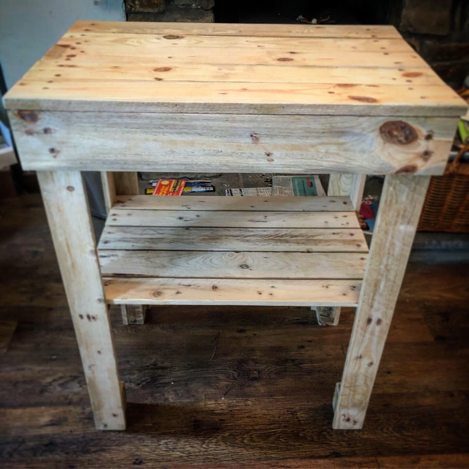Rustic Handmade Bathroom Sink Stand - Etsy UK