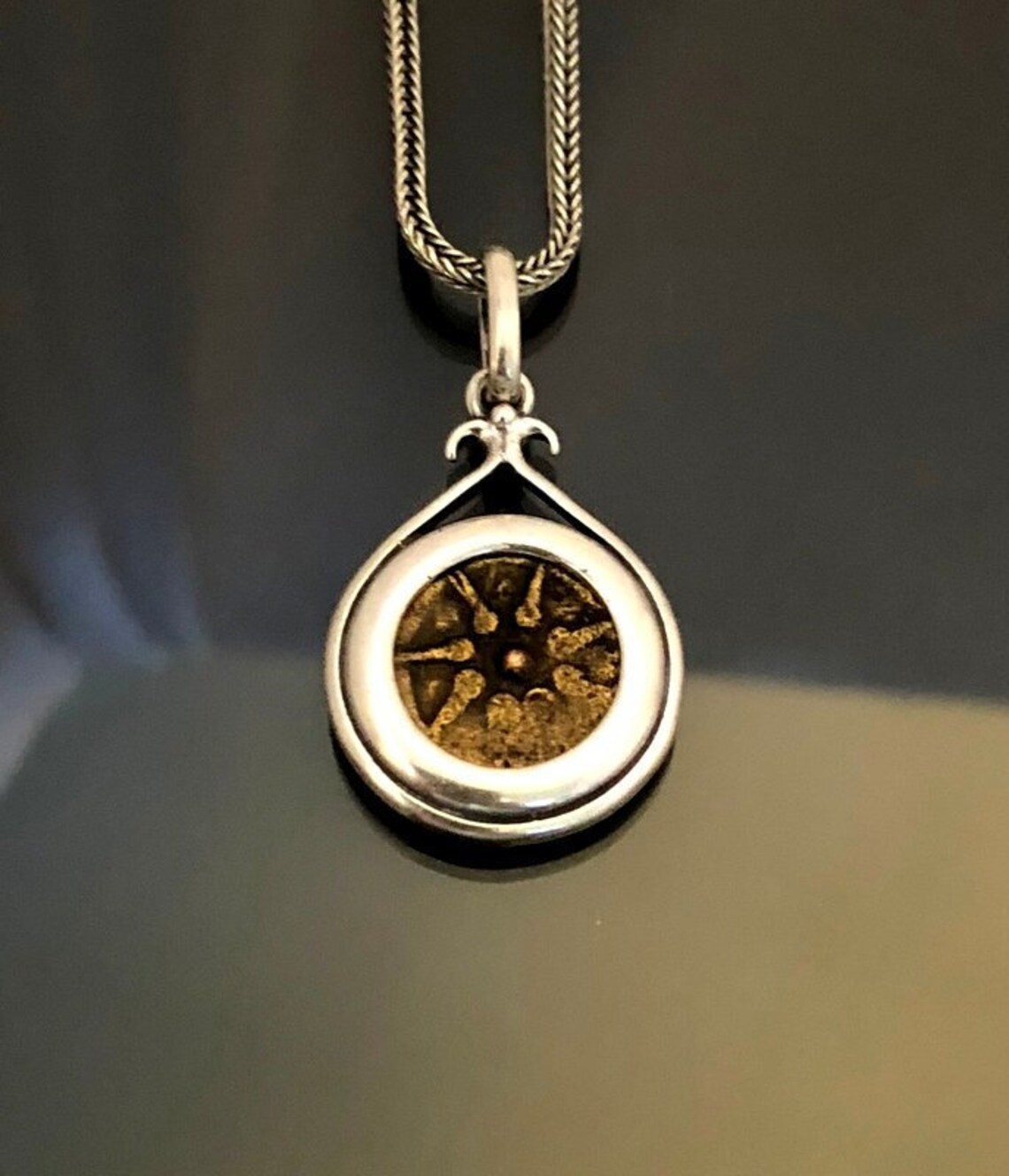 Ancient Coin Necklace Antique Coin Silver Necklace Unisex | Etsy