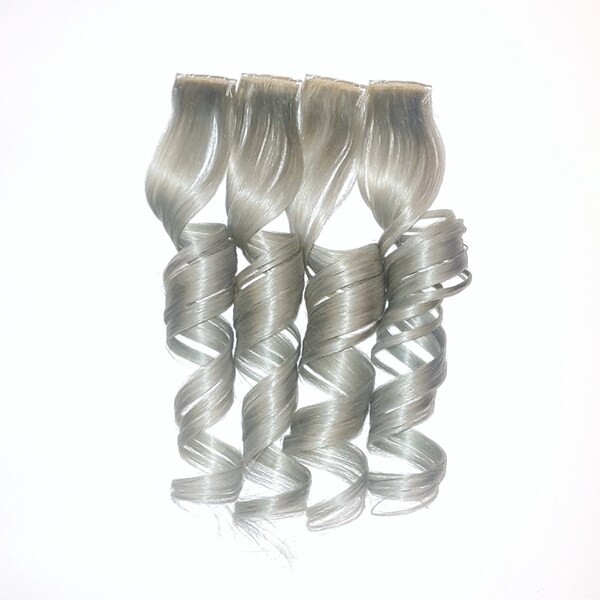 Grey Hair Extensions - Etsy
