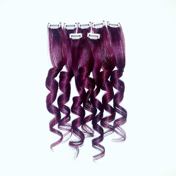 Red Hair Extensions - Etsy