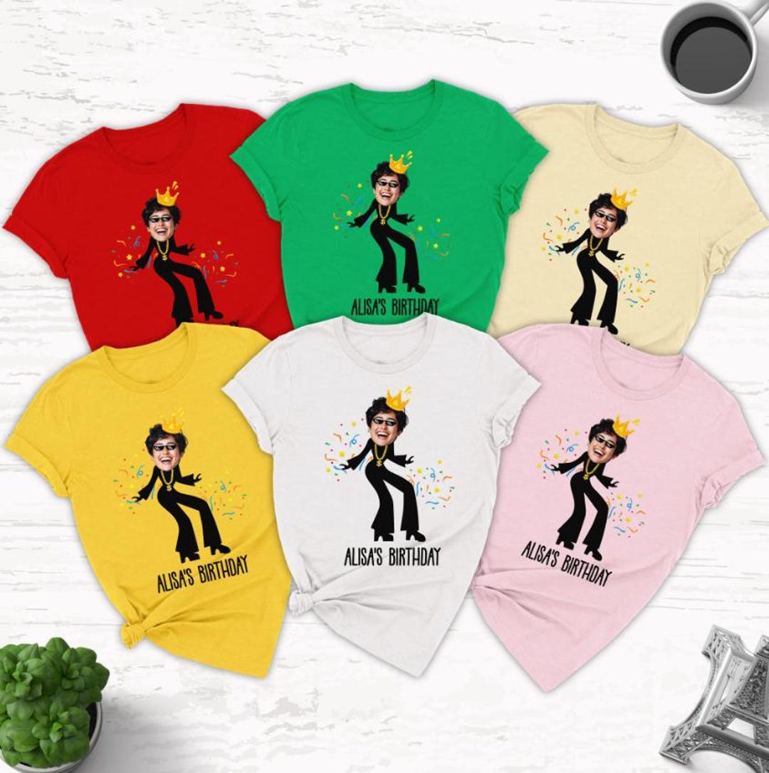 Custom Face Birthday Shirt, Birthday Photo Shirt, Custom Photo Shirt ...