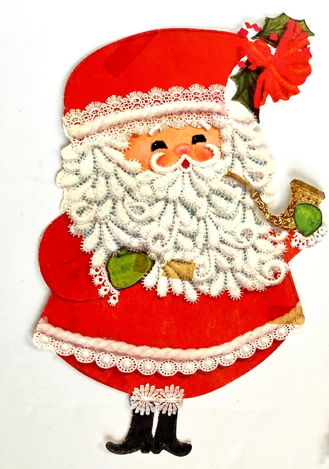 Vintage Christmas Cardboard Decorations Set of 18 Pieces Whimsical ...