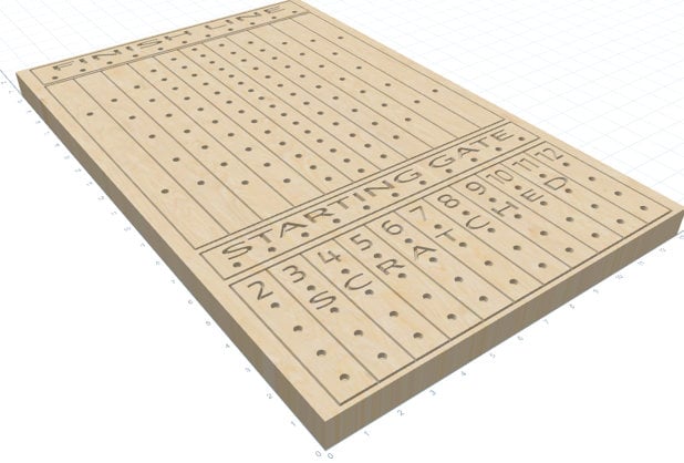 Horse Racing Game (13"x20")- CNC Files - Etsy