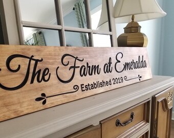 Engraved wood signs | Etsy