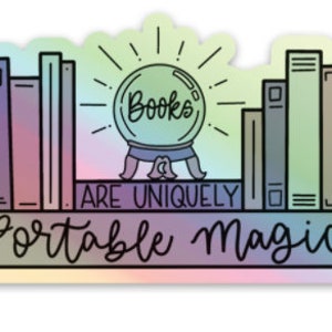 Books Are Magic Stephen King Quote Holographic Sticker Bookish Sticker ...