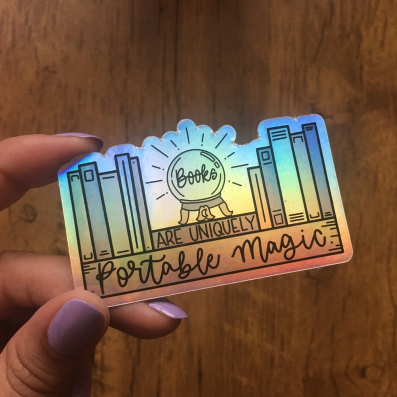 Books Are Magic Stephen King Quote Holographic Sticker - Etsy