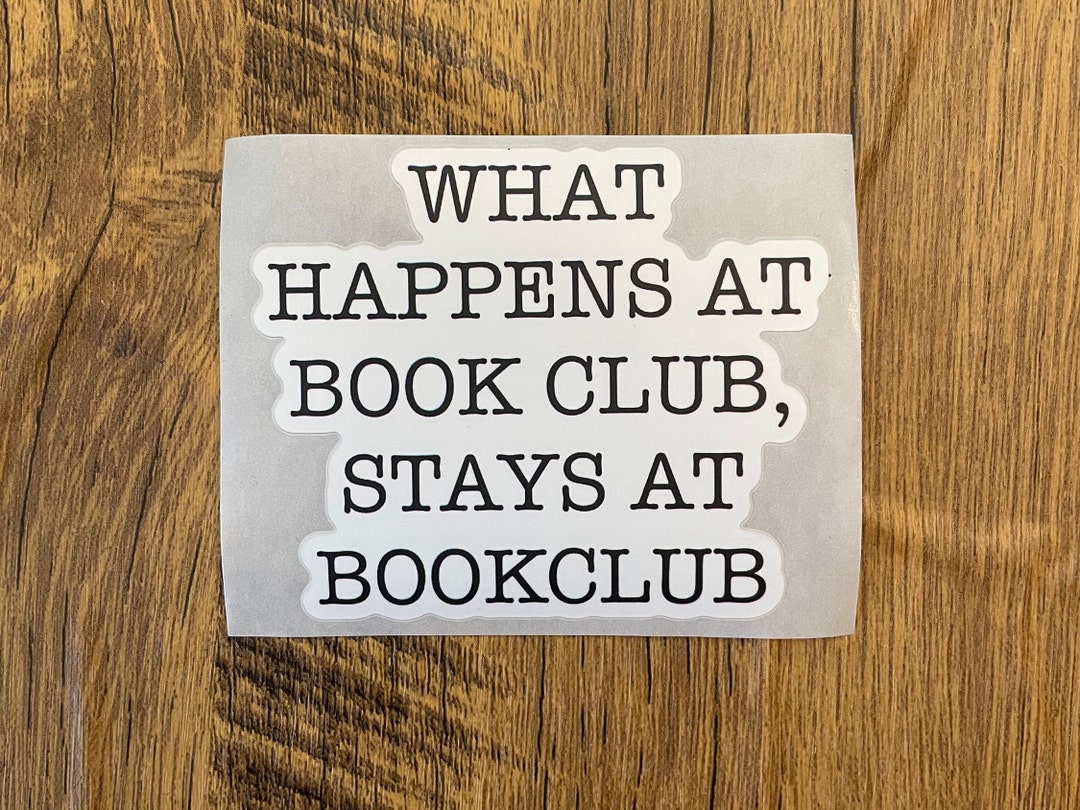 Bookclub Sticker | Book Club Sticker | Bookish Sticker | Bibliophile ...
