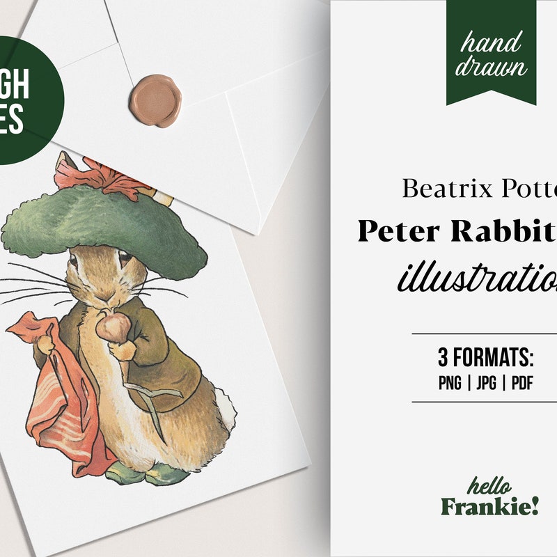 Peter Rabbit Drawing - Etsy