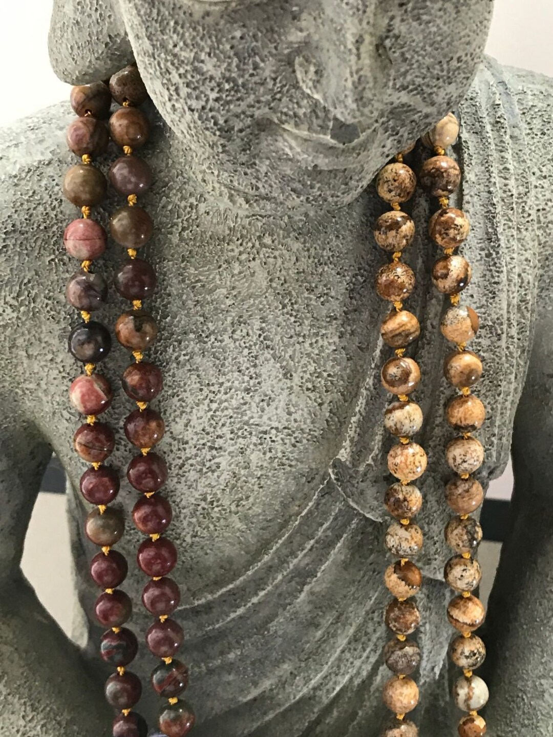 MALA, 108 Mala, Perles de yoga, Perles de méditation, Bijoux de yoga ...
