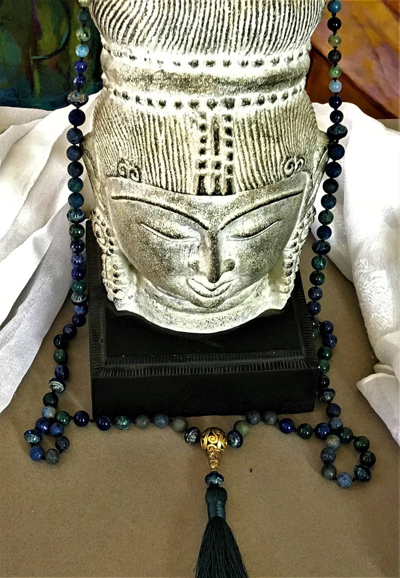 108 Mala Handknotted Mala Yoga Beads Boho Necklace - Etsy