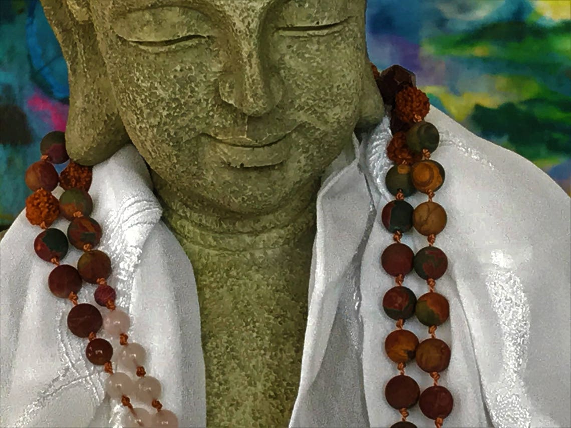 108 Mala Handknotted Yoga Mala Boho Beads Prayer Beads - Etsy
