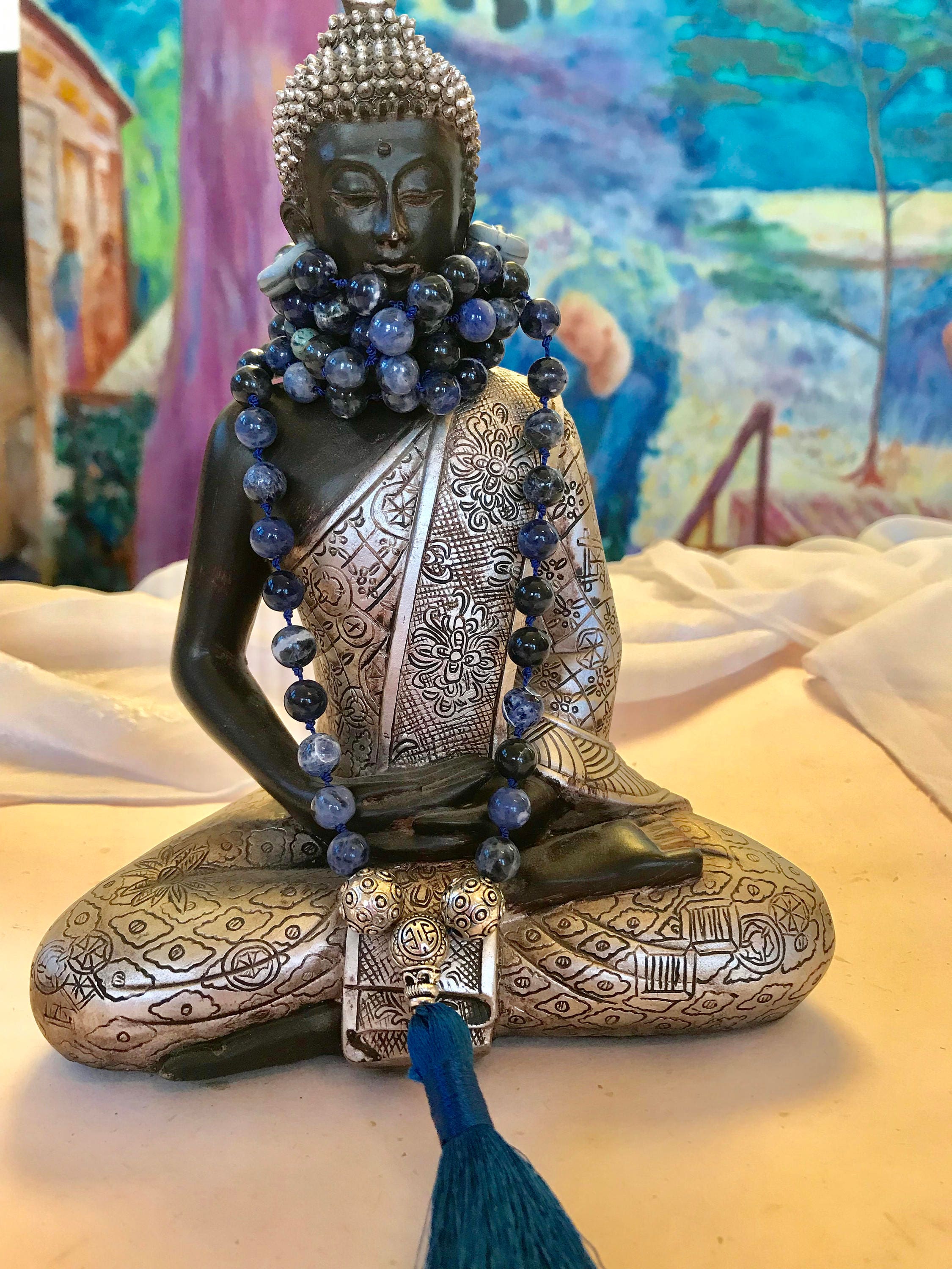 108 Mala Yoga Mala Handknotted Mala Meditation Beads Yoga - Etsy