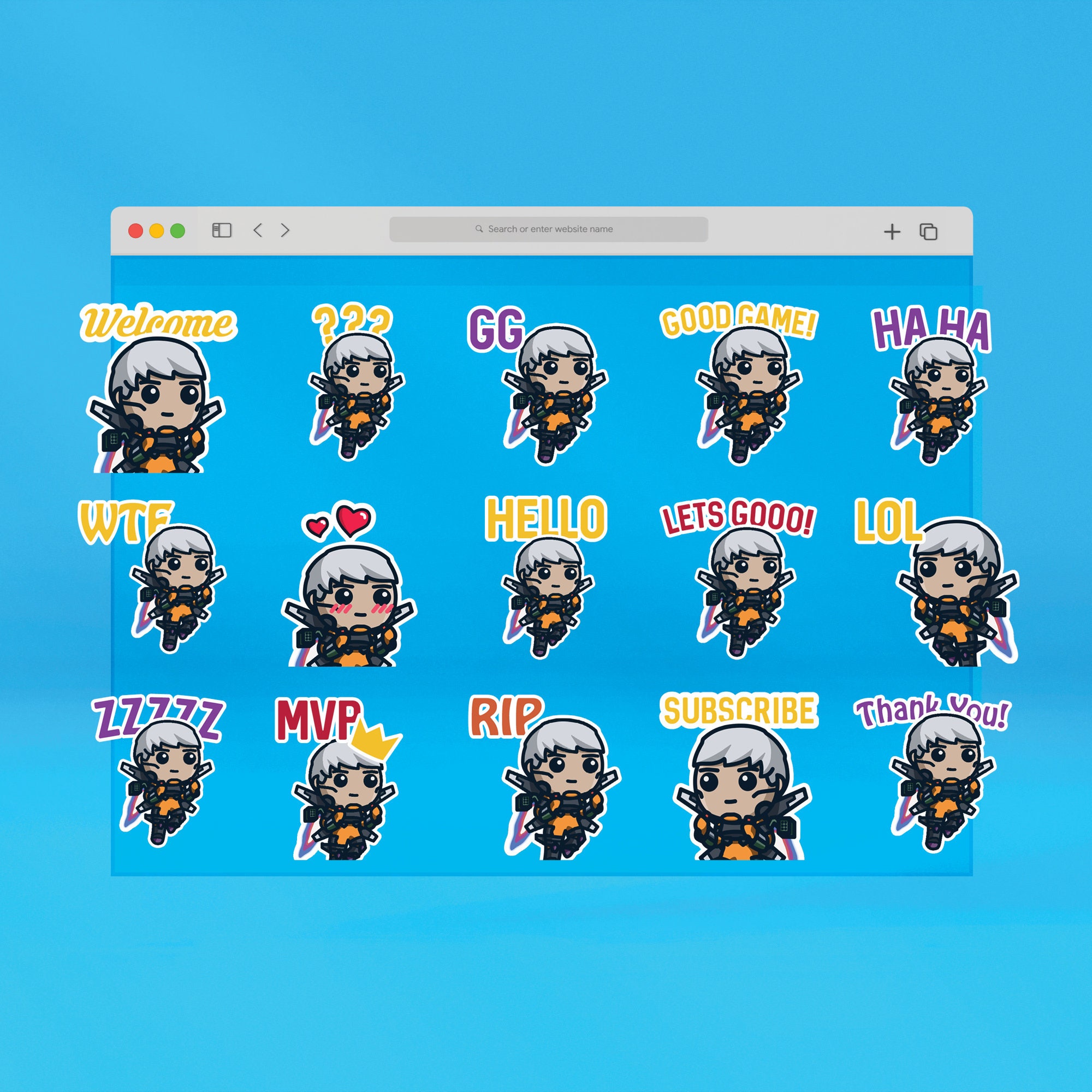 Apex Legends Valkyrie Emotes for Twitch Streaming / Stream Labs OBS ...
