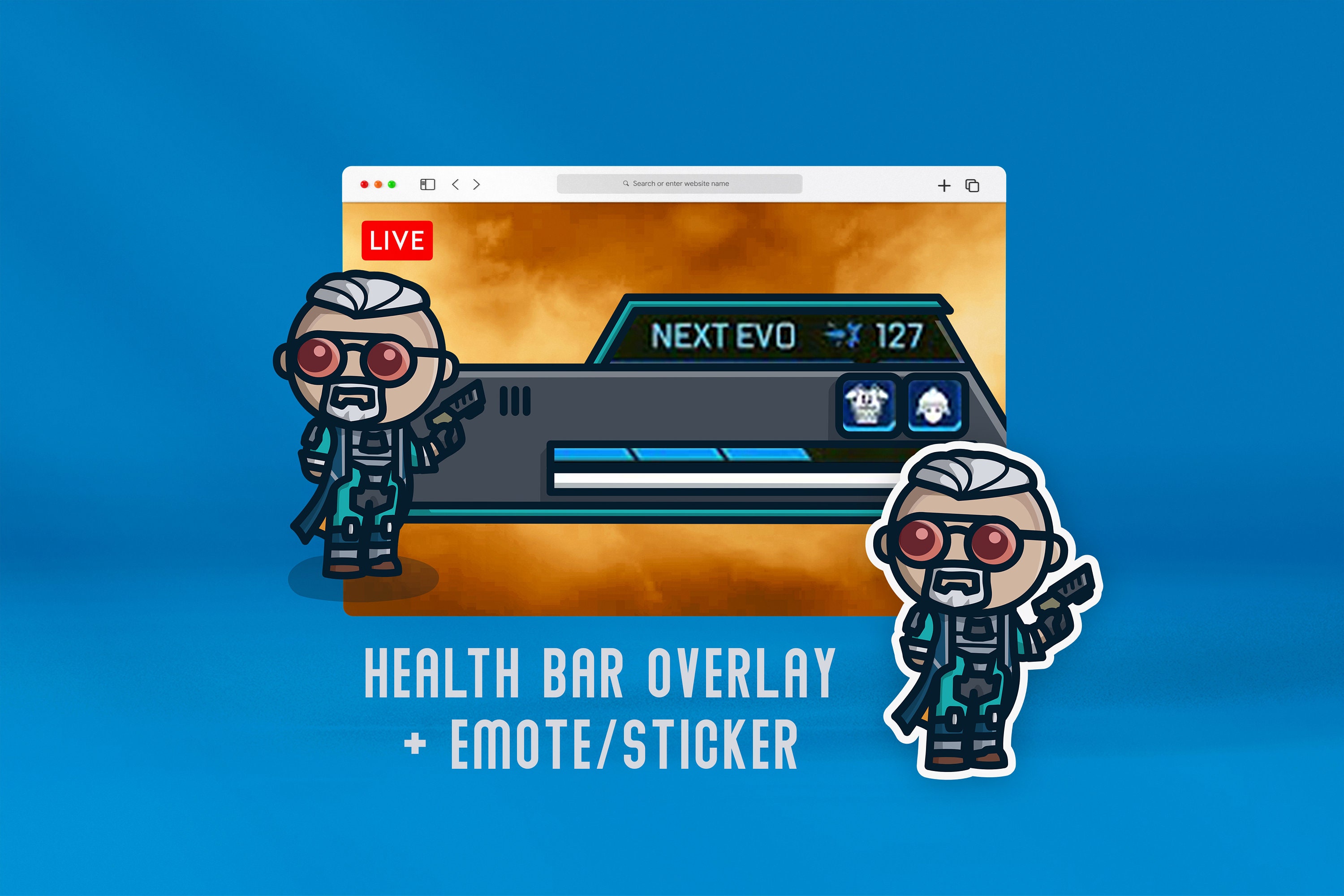 Ballistic Apex Legends Health Bar Overlay / Emote for Twitch Streaming ...