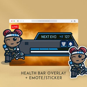 Apex Legends Health Bar Overlay Lifeline / Emote for Twitch - Etsy Canada