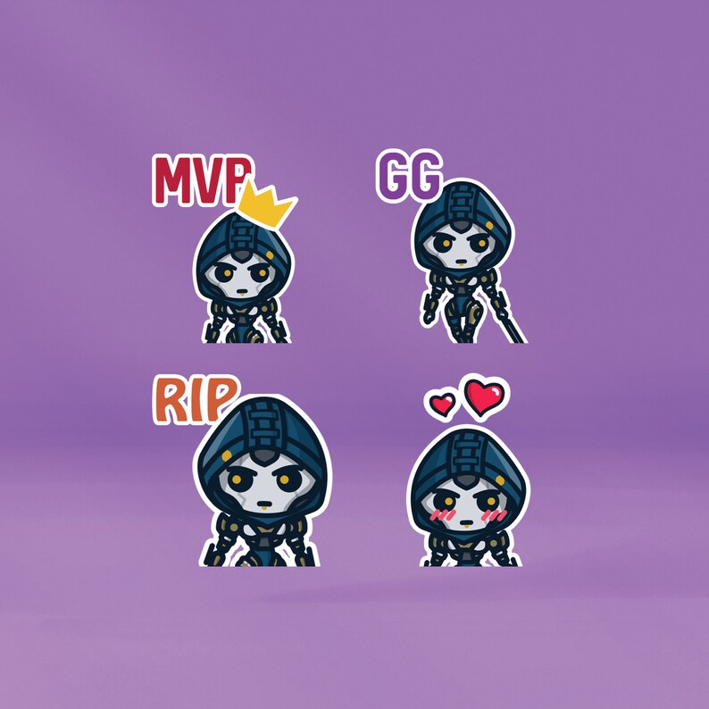 Apex Legends Emotes Ash for Twitch Streaming / Stream Labs OBS ...