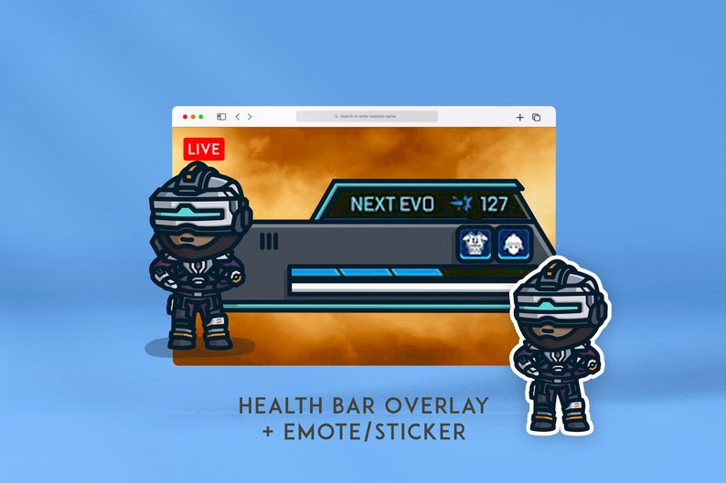 Apex Legends Health Bar Overlay Newcastle / Emote for Twitch Streaming ...
