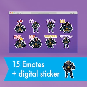 Apex Legends Pathfinder Emotes for Twitch Streaming / Stream Labs OBS ...