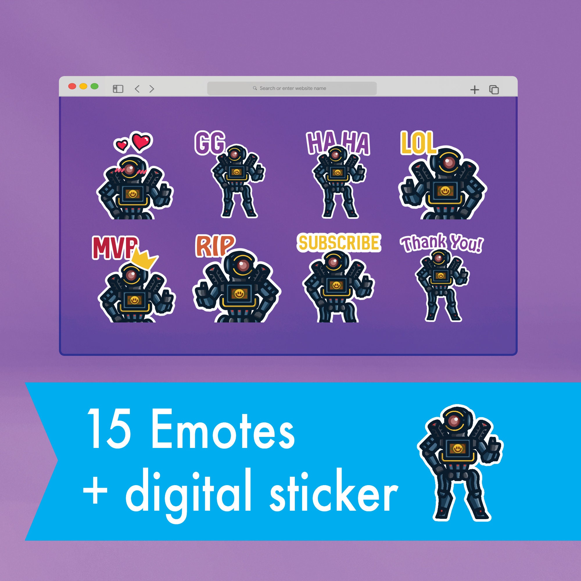 Apex Legends Pathfinder Emotes for Twitch Streaming / Stream Labs OBS ...