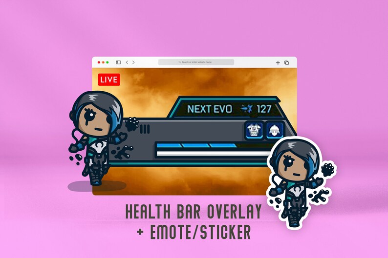 Apex Legends Health Bar Overlay Catalyst / Emote for Twitch - Etsy