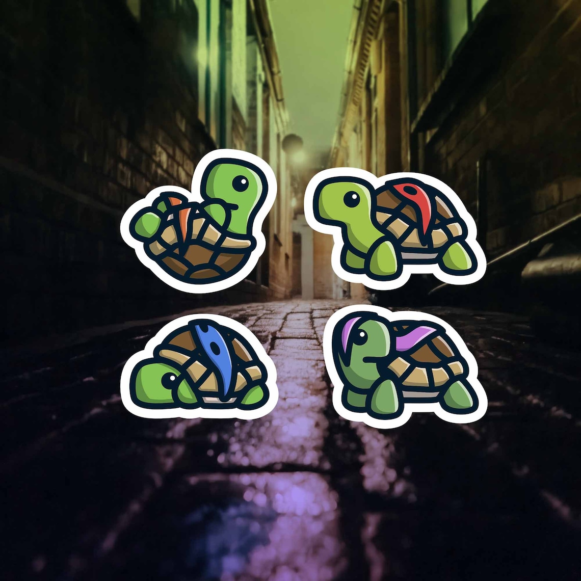 Teenage Mutant Ninja Turtles Stickers / TMNT / Pizza / Cowabunga ...