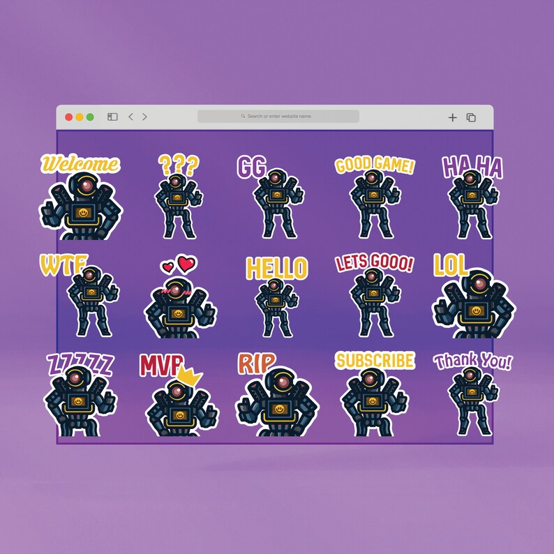 Apex Legends Pathfinder Emotes for Twitch Streaming / Stream Labs OBS ...