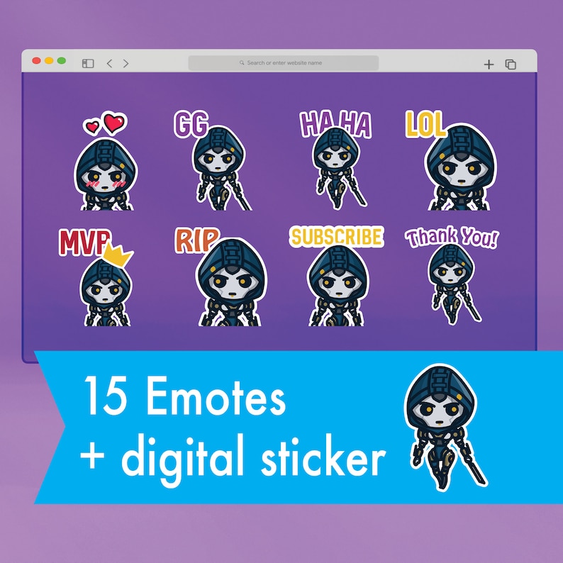 Apex Legends Emotes Ash for Twitch Streaming / Stream Labs OBS ...