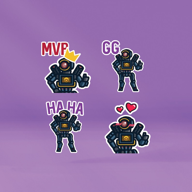 Apex Legends Pathfinder Emotes for Twitch Streaming / Stream Labs OBS ...