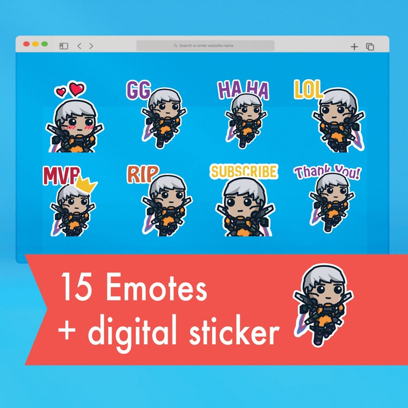 Apex Legends Valkyrie Emotes for Twitch Streaming / Stream Labs OBS ...