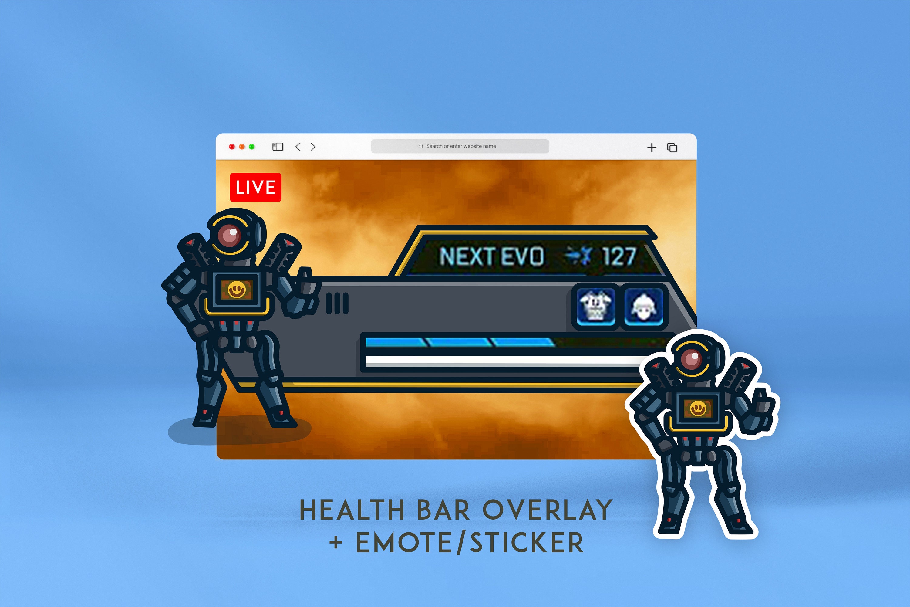 Apex Legends Health Bar Overlay Pathfinder / Emote for Twitch Streaming ...
