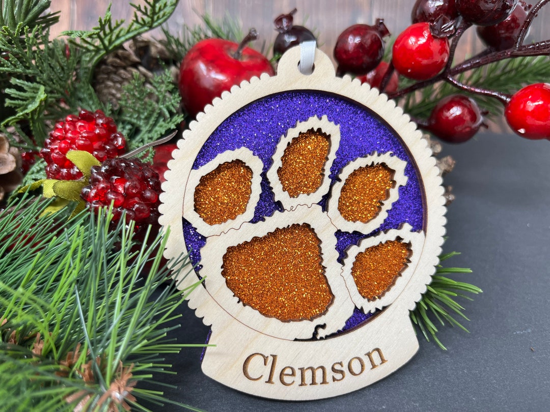 Clemson Ornament, Clemson Tigers, Clemson University, Clemson Orange ...