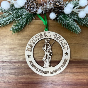 National Guard Christmas Ornament***wooden National Guard Decor ...