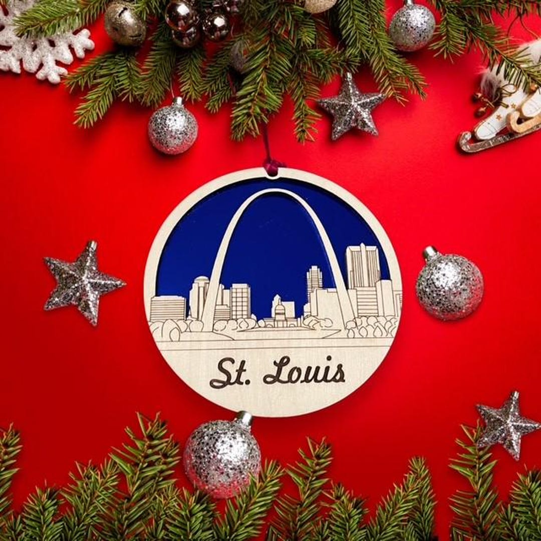 Saint Louis Skyline Christmas Ornament**saint Louis Missouri Ornament ...